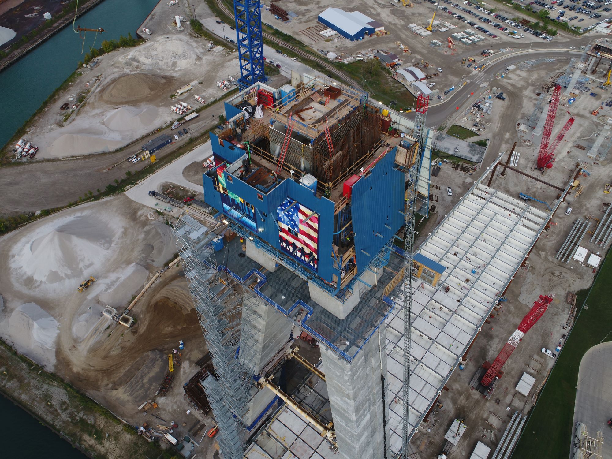 Anchor boxes installed in Gordie Howe International Bridge towers ...