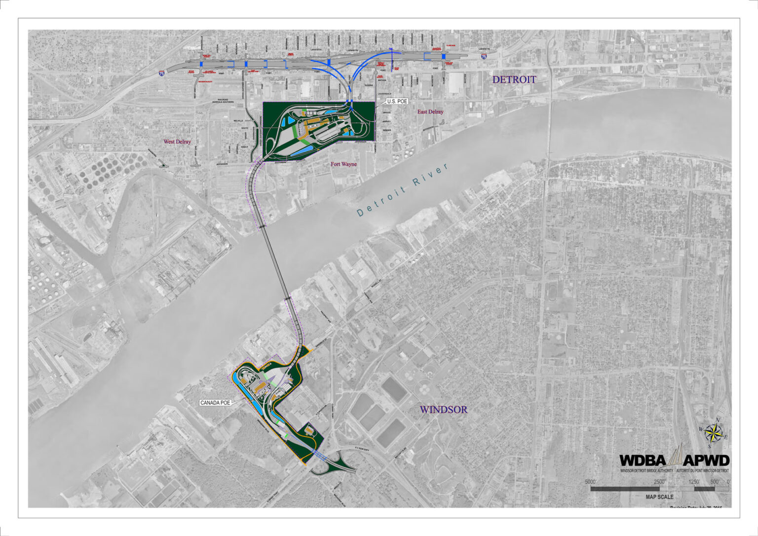 Maps Gallery | Gordie Howe International Bridge