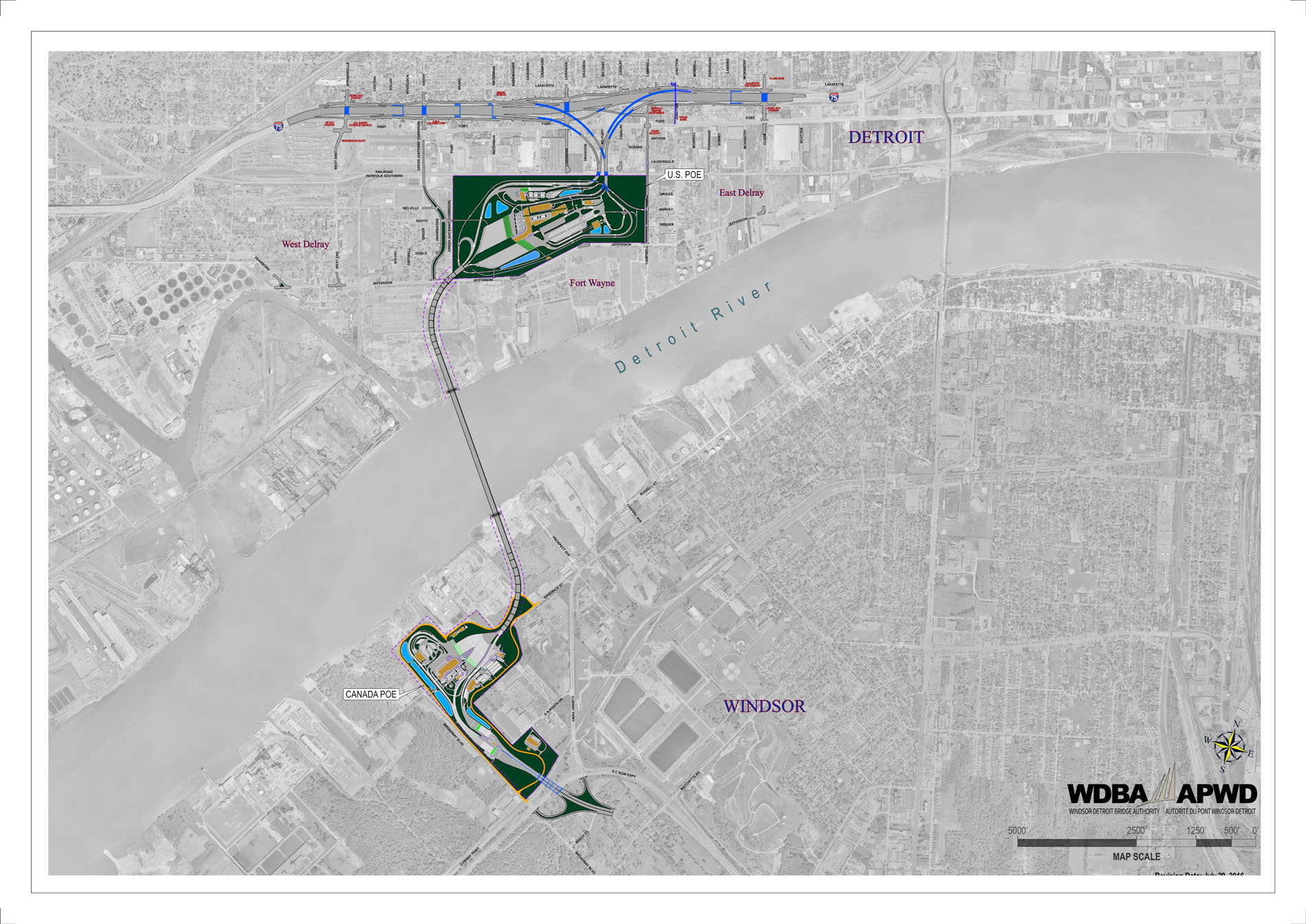 Maps Gallery | Gordie Howe International Bridge
