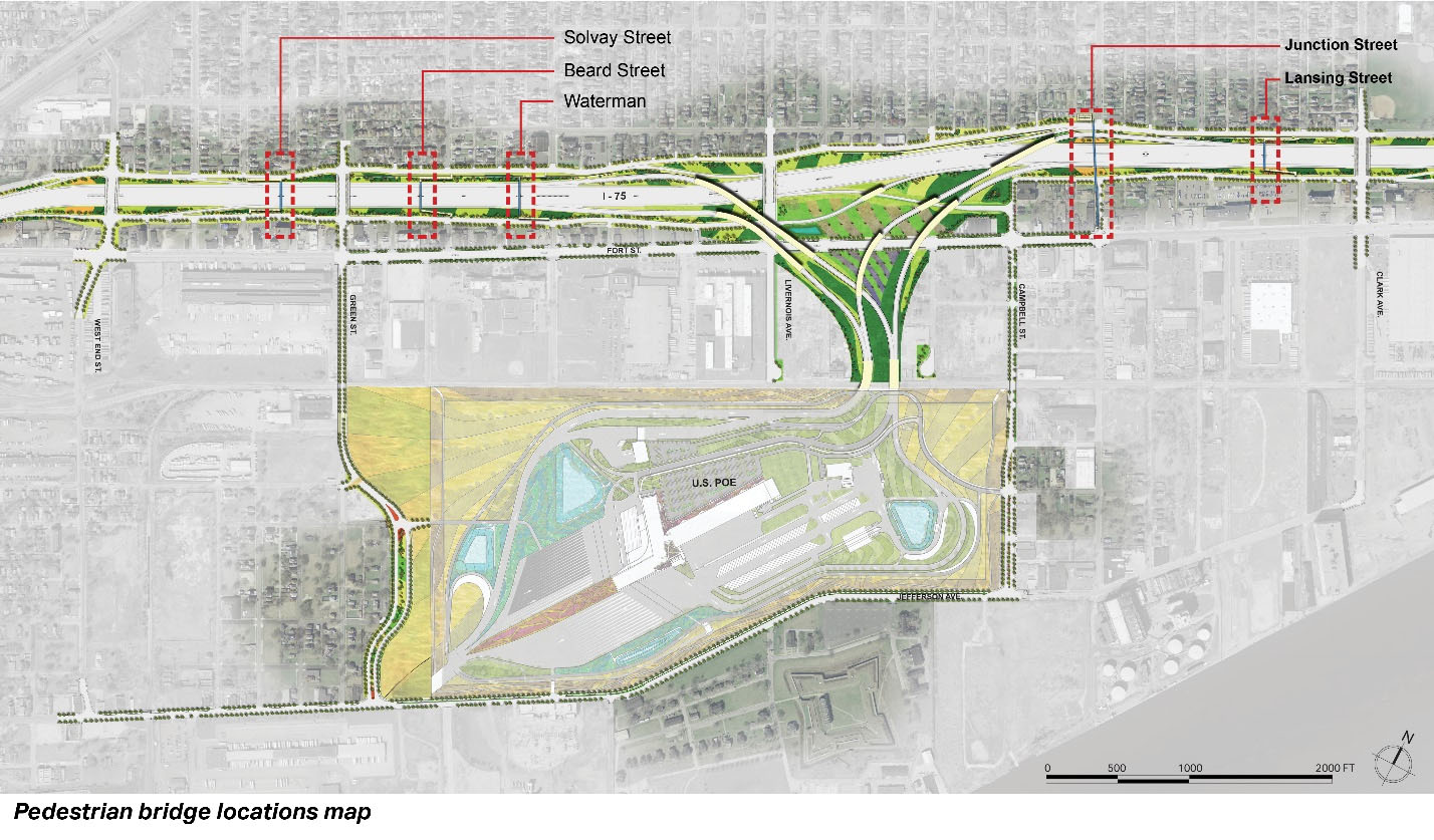 Pedestrian Bridge Rendering | Gordie Howe International Bridge