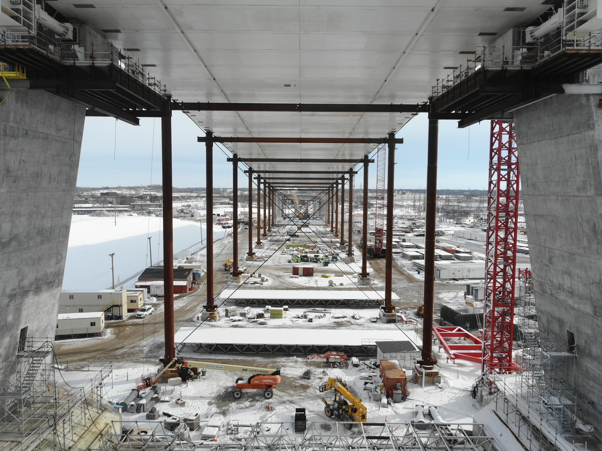 Canadian Bridge Site Progress Dec 2022 and Jan 2023