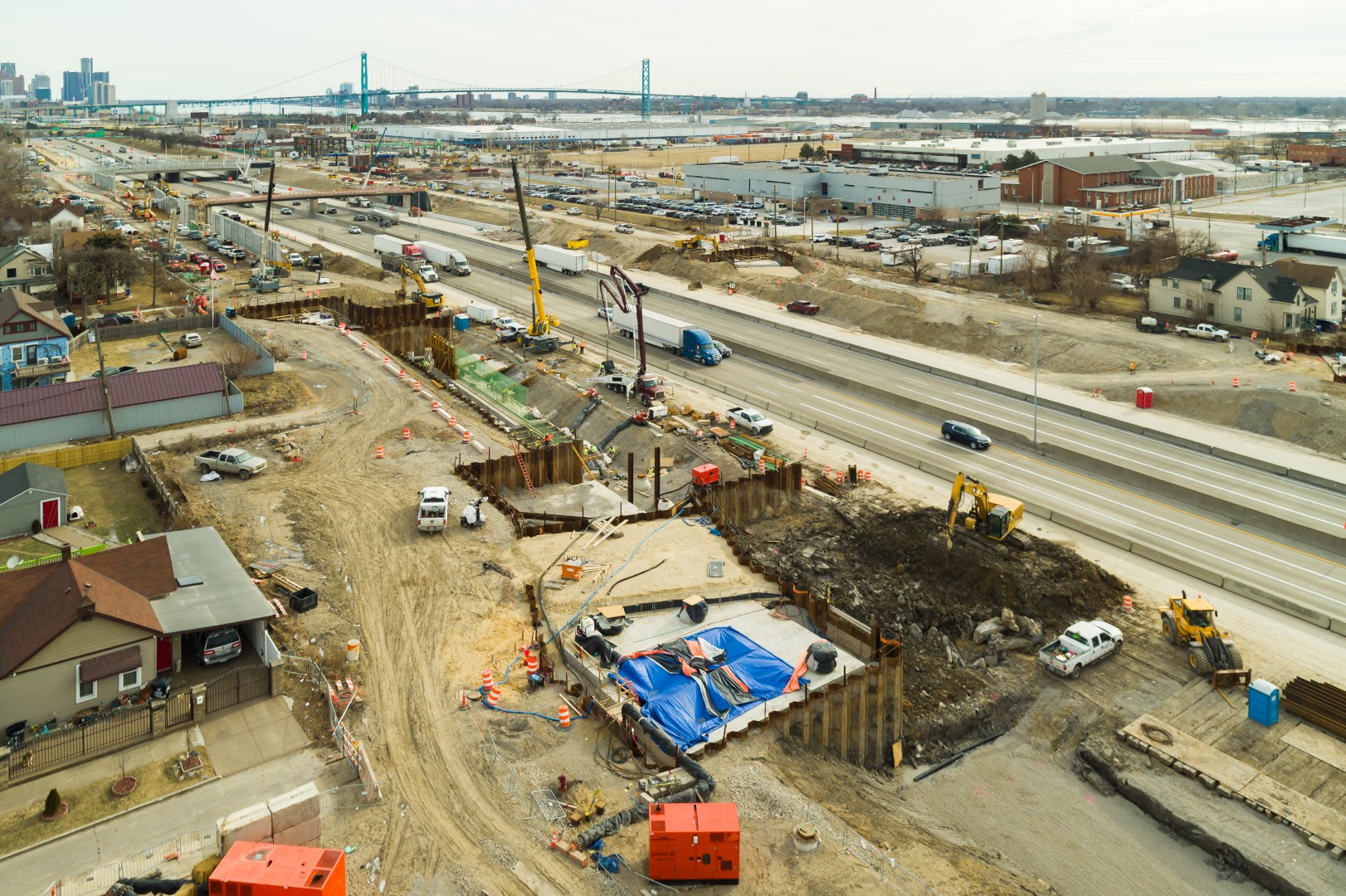 Michigan Interchange Progress - February 2025