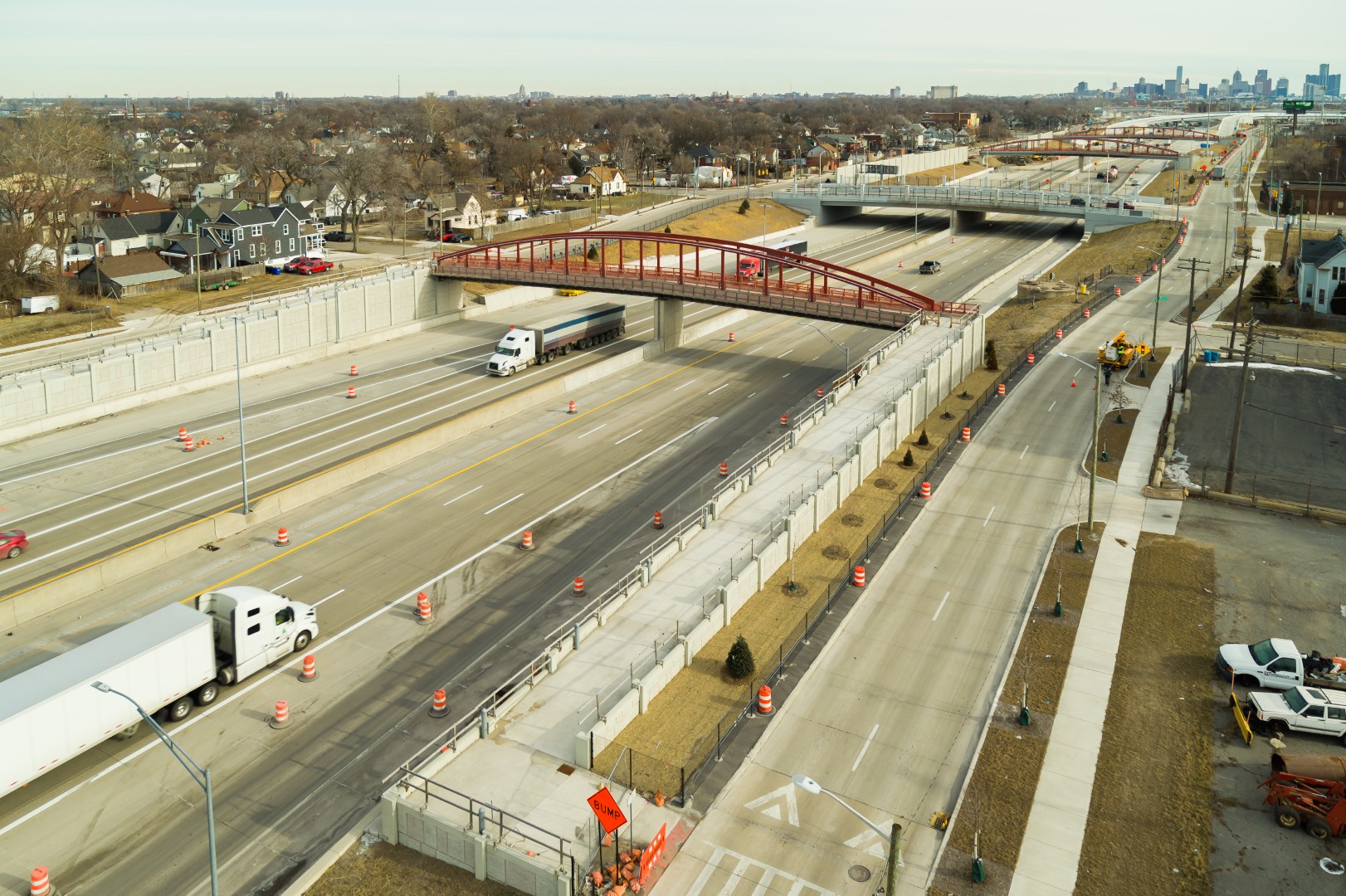 Michigan Interchange Progress - February 2025