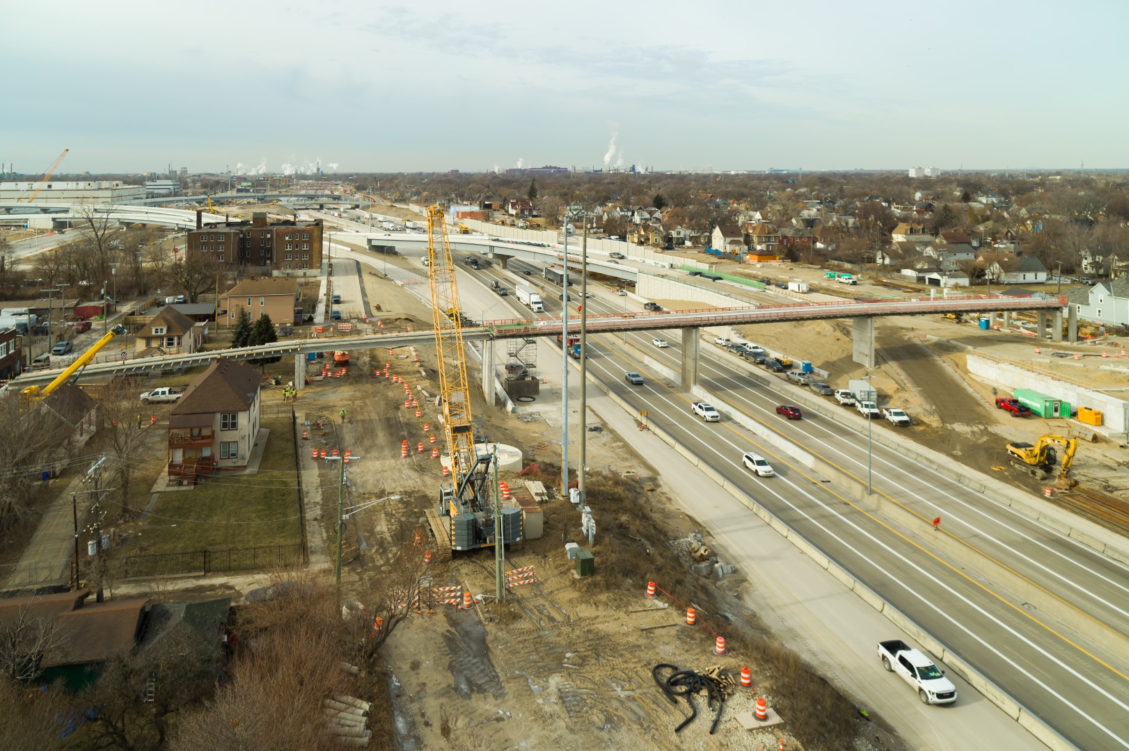 Michigan Interchange Progress - February 2025