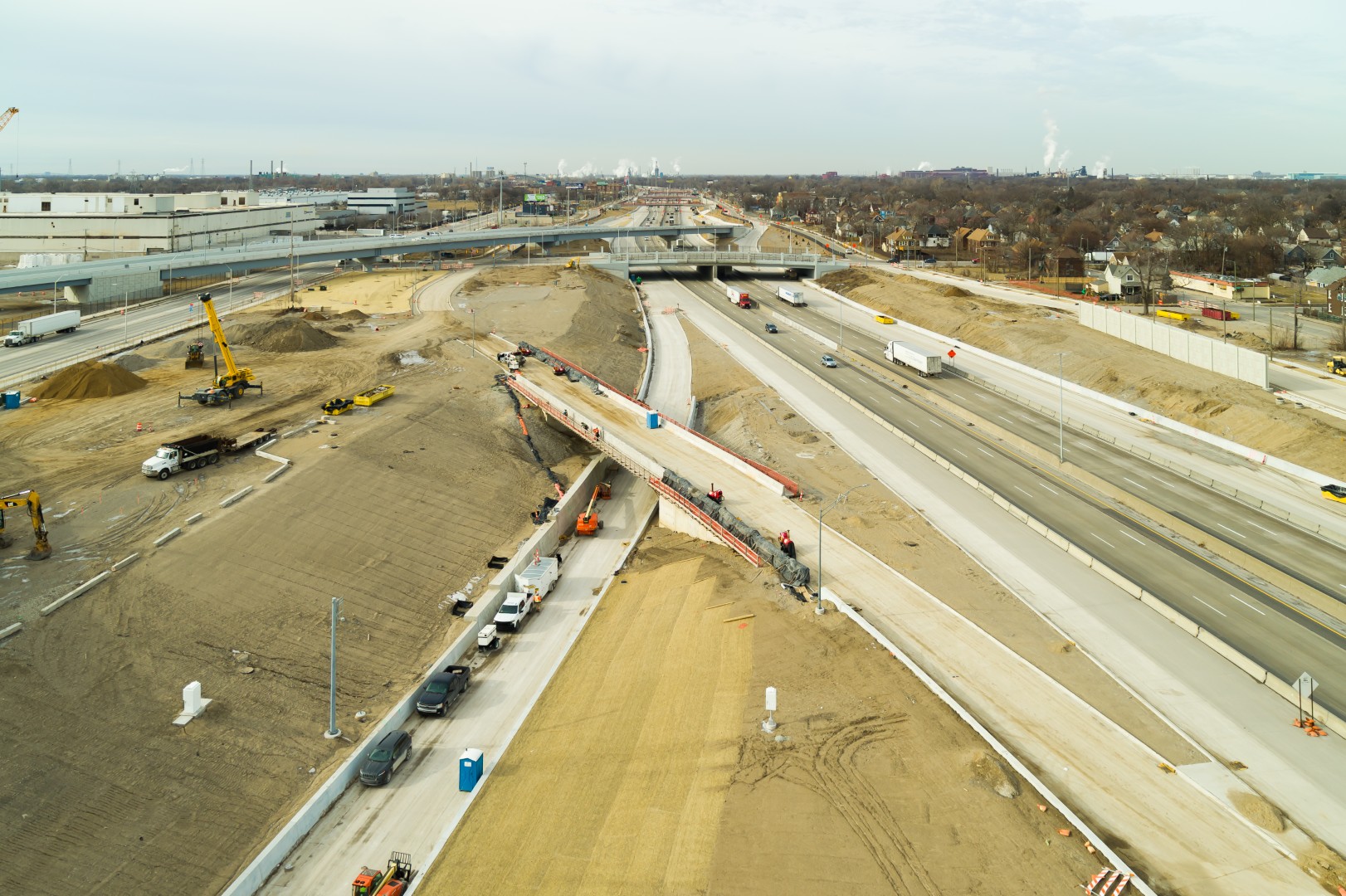 Michigan Interchange Progress - February 2025