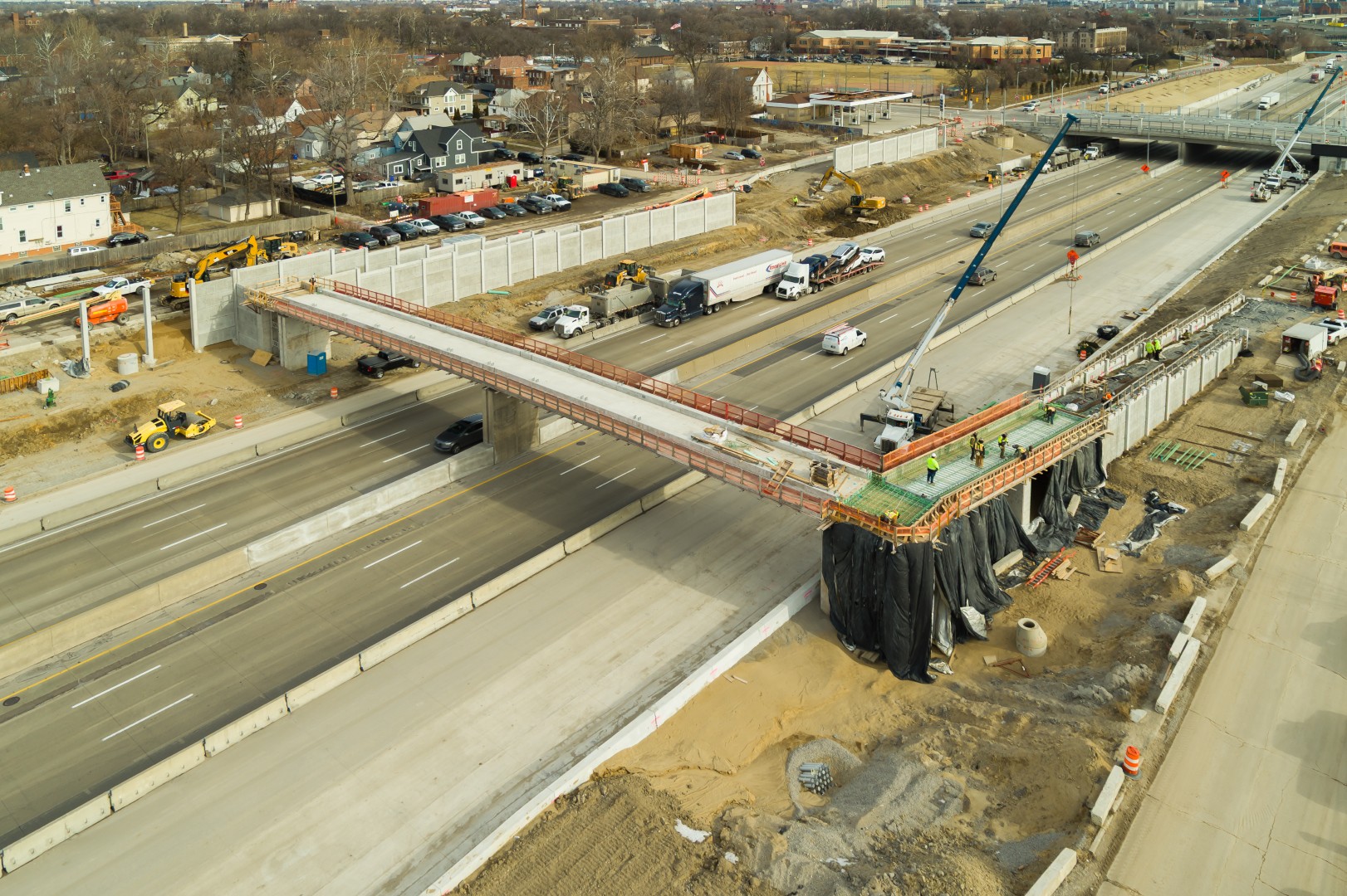 Michigan Interchange Progress - February 2025