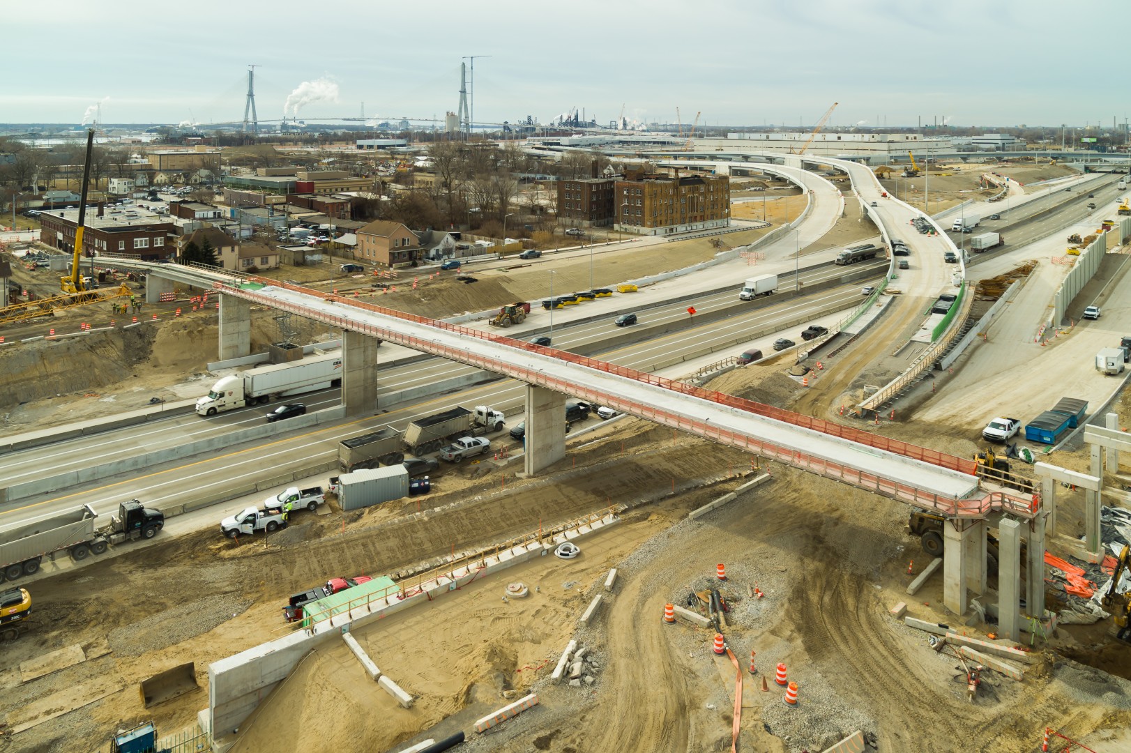 Michigan Interchange Progress - February 2025