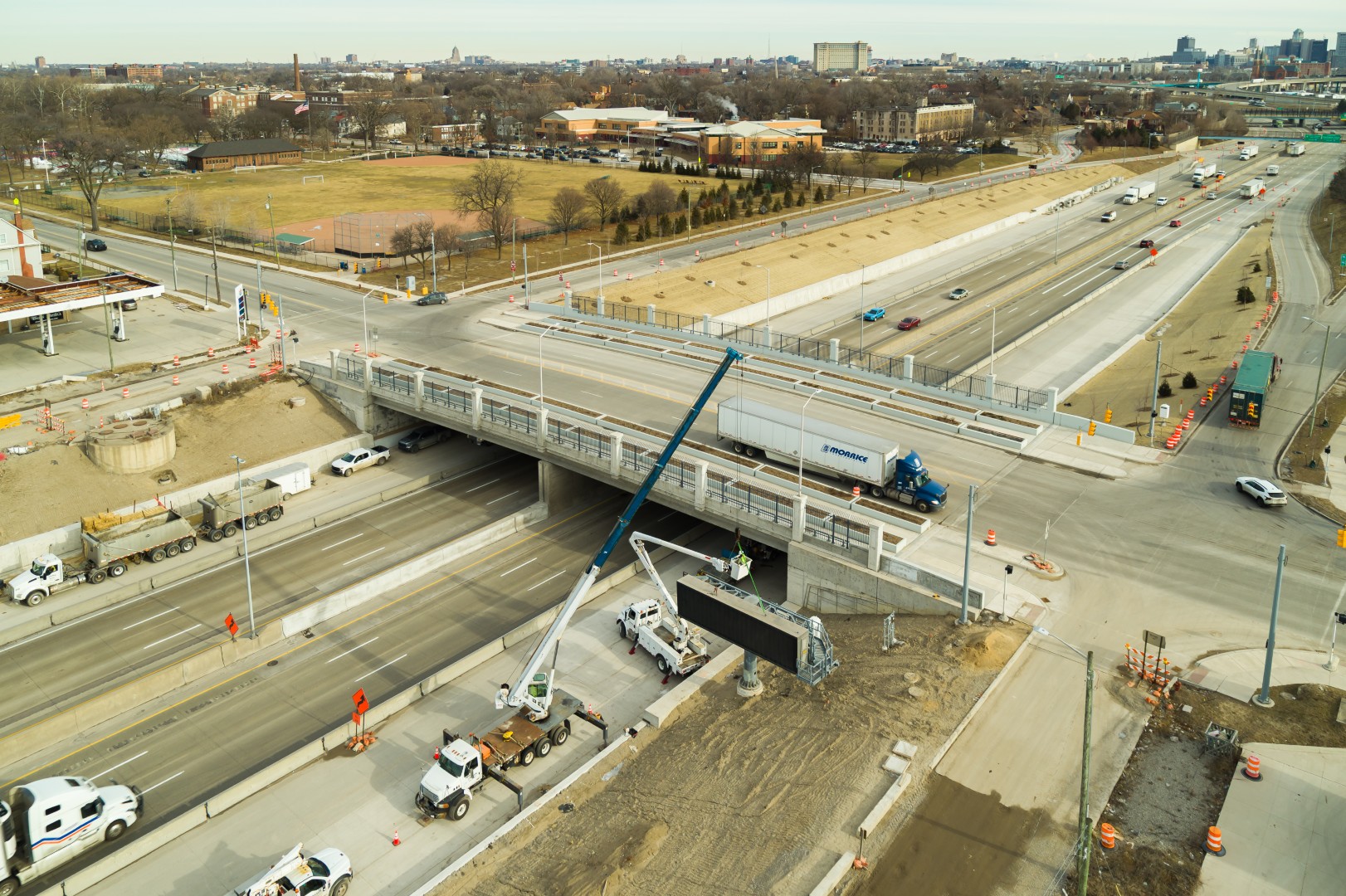 Michigan Interchange Progress - February 2025
