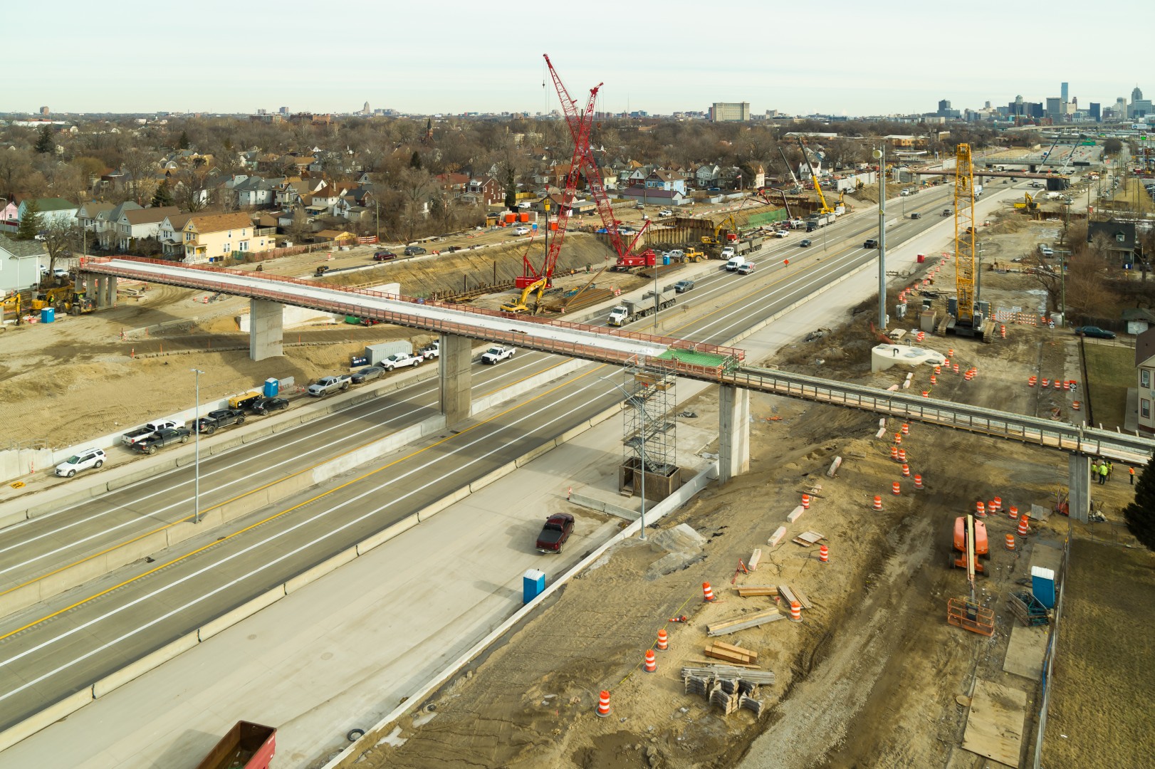 Michigan Interchange Progress - February 2025